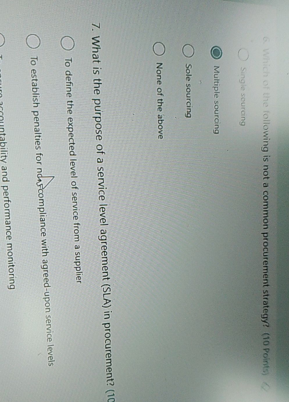 6. Which of the following is not a common | StudyX