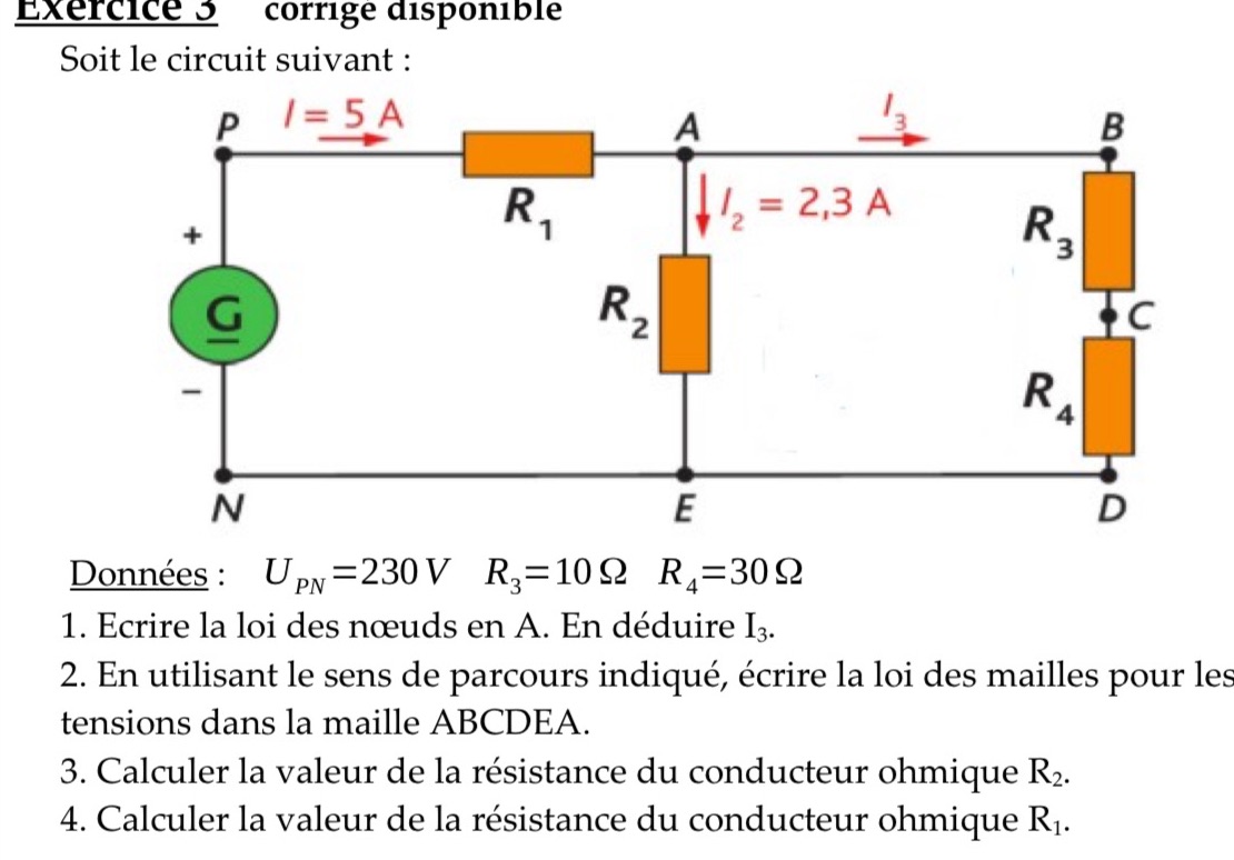 Soit le circuit suivant : ```latex {c} | StudyX