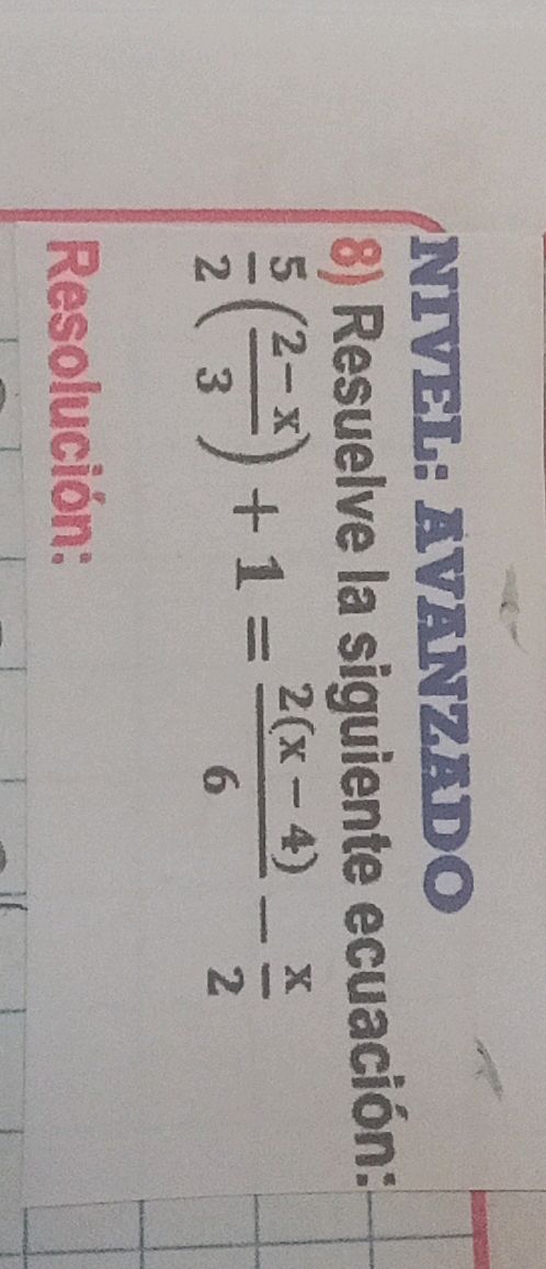 8) Resuelve la siguiente ecuación: $ | StudyX