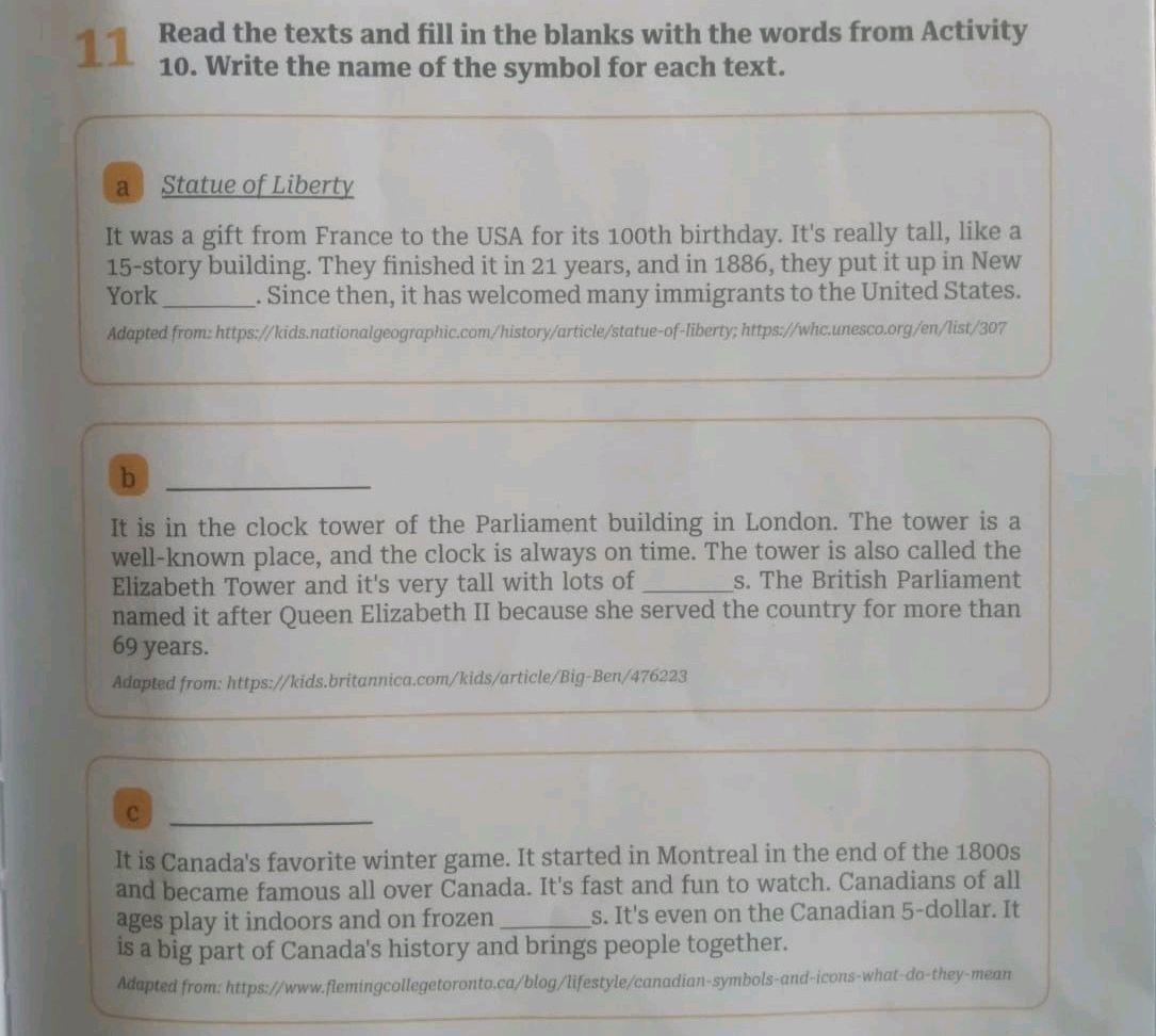 Read the texts and fill in the blanks with | StudyX