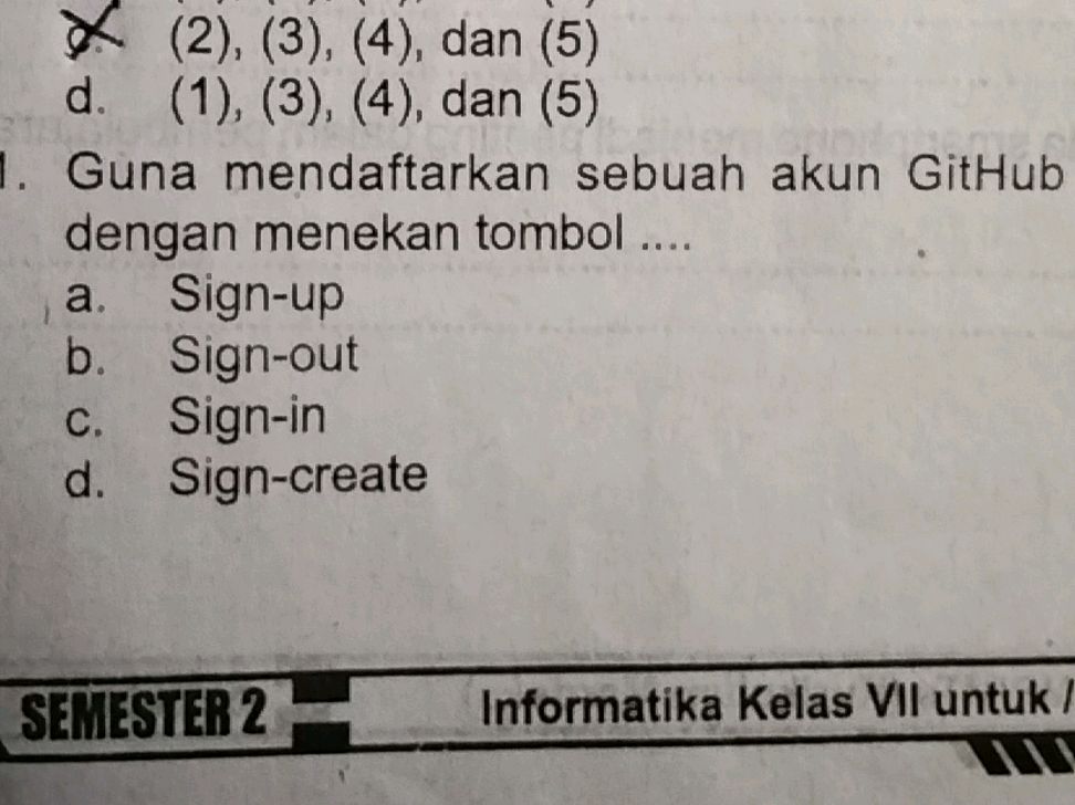 1. Guna mendaftarkan sebuah akun GitHub | StudyX