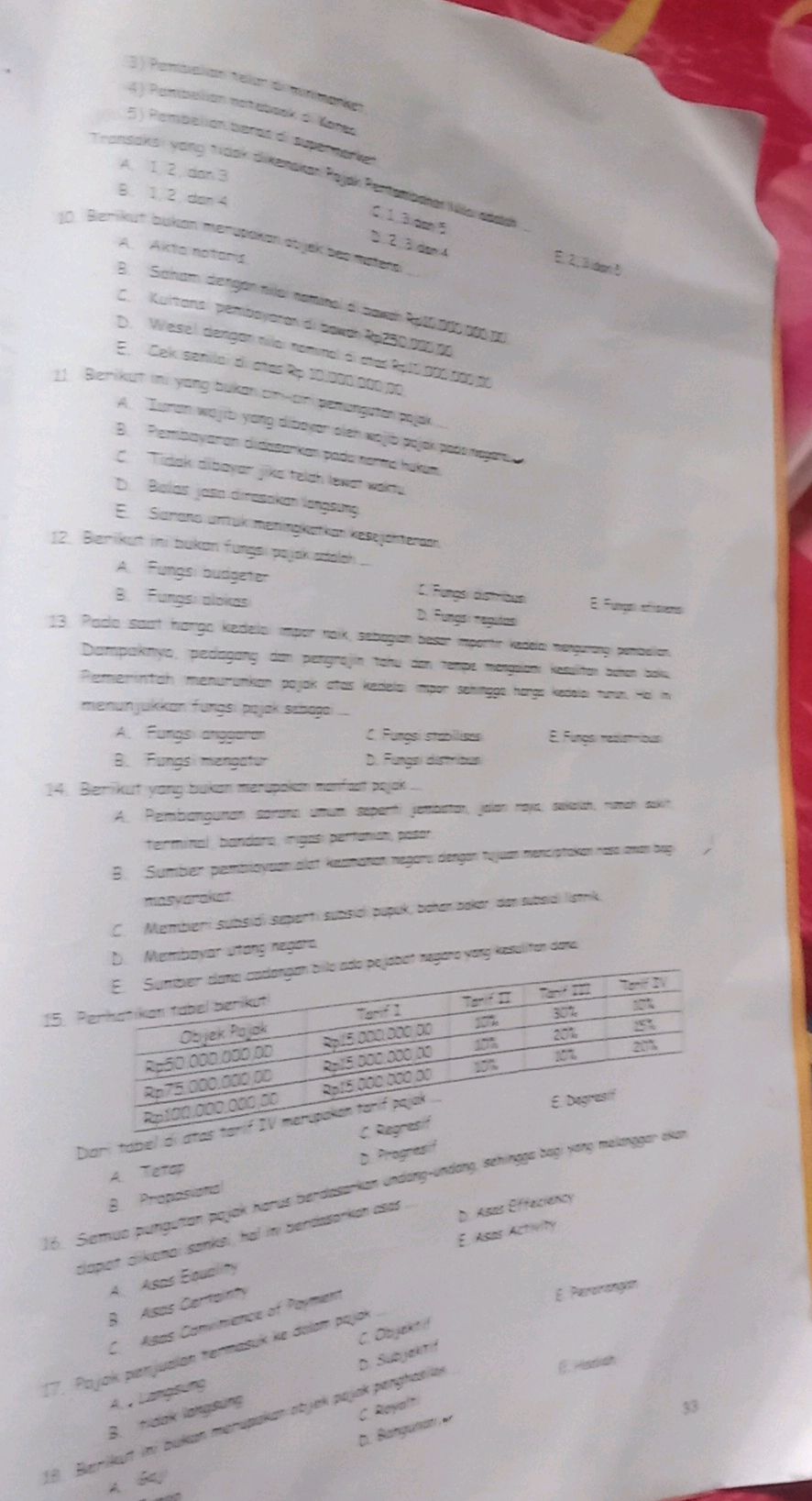 10. Berikut bukan merupakan objek bea | StudyX