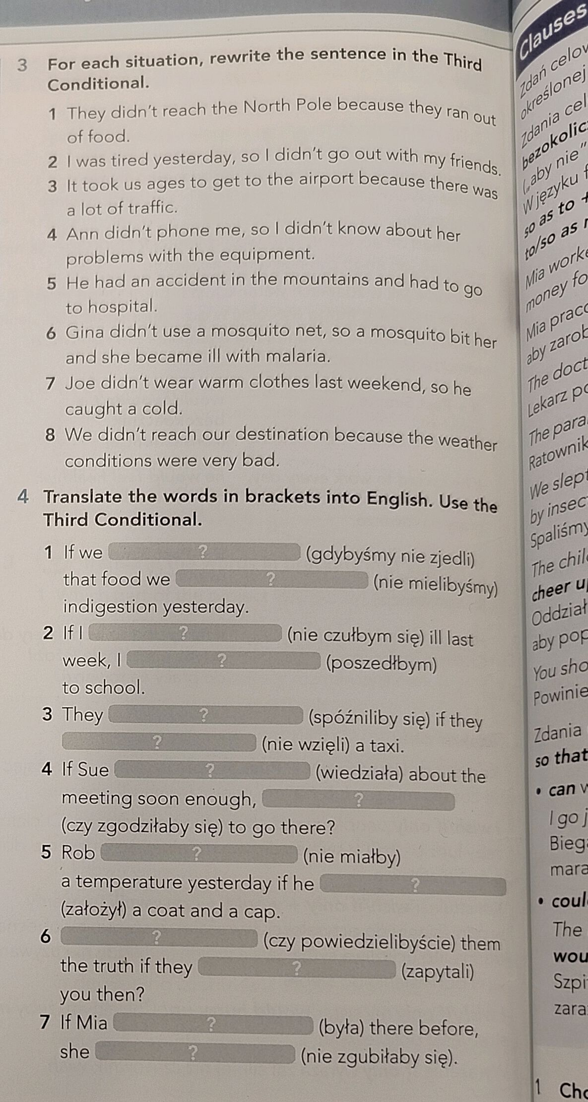 3 For each situation, rewrite the sentence | StudyX