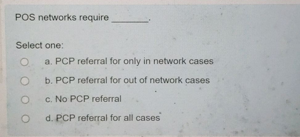 POS networks require ____. Select one: a. | StudyX