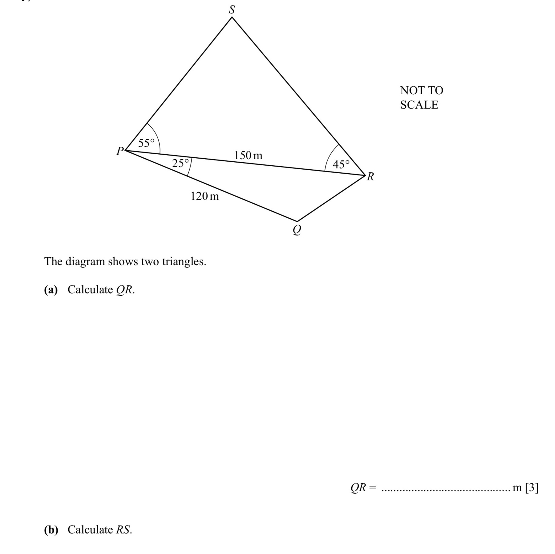 The diagram shows two triangles. (a) | StudyX