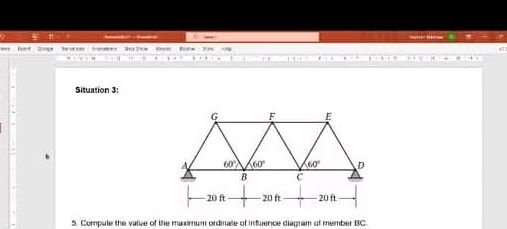 Situation 3: Diagram of a truss structure | StudyX