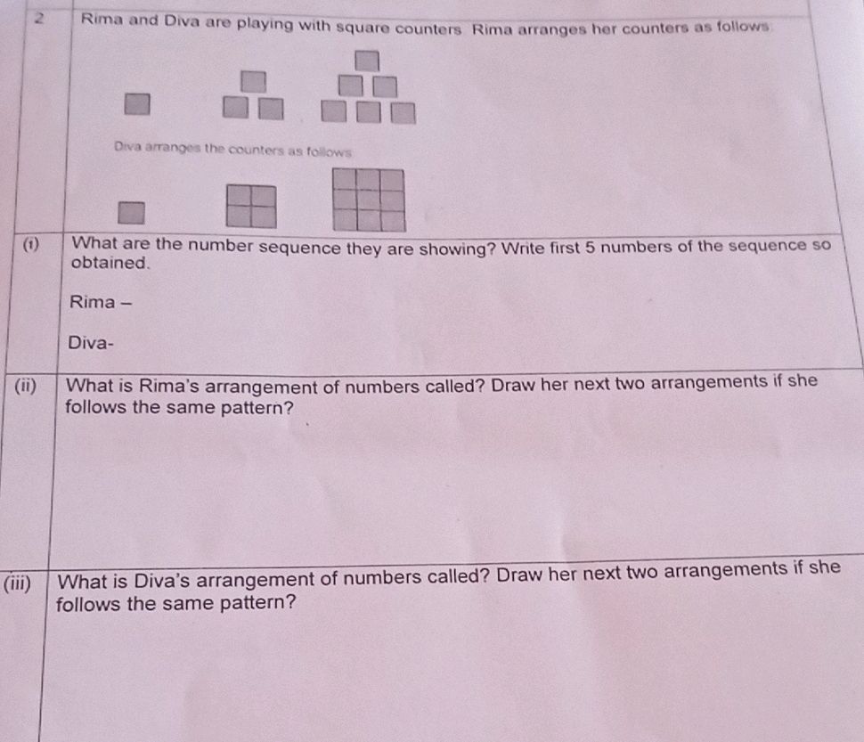 What are the number sequence they are | StudyX