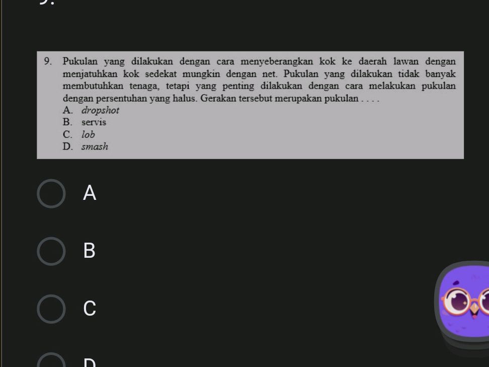 9. Pukulan yang dilakukan dengan cara | StudyX