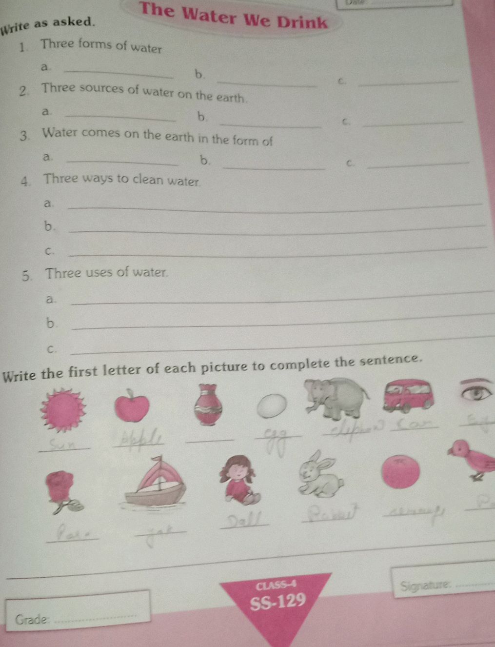 1. Three forms of water a. b. 2. Three | StudyX