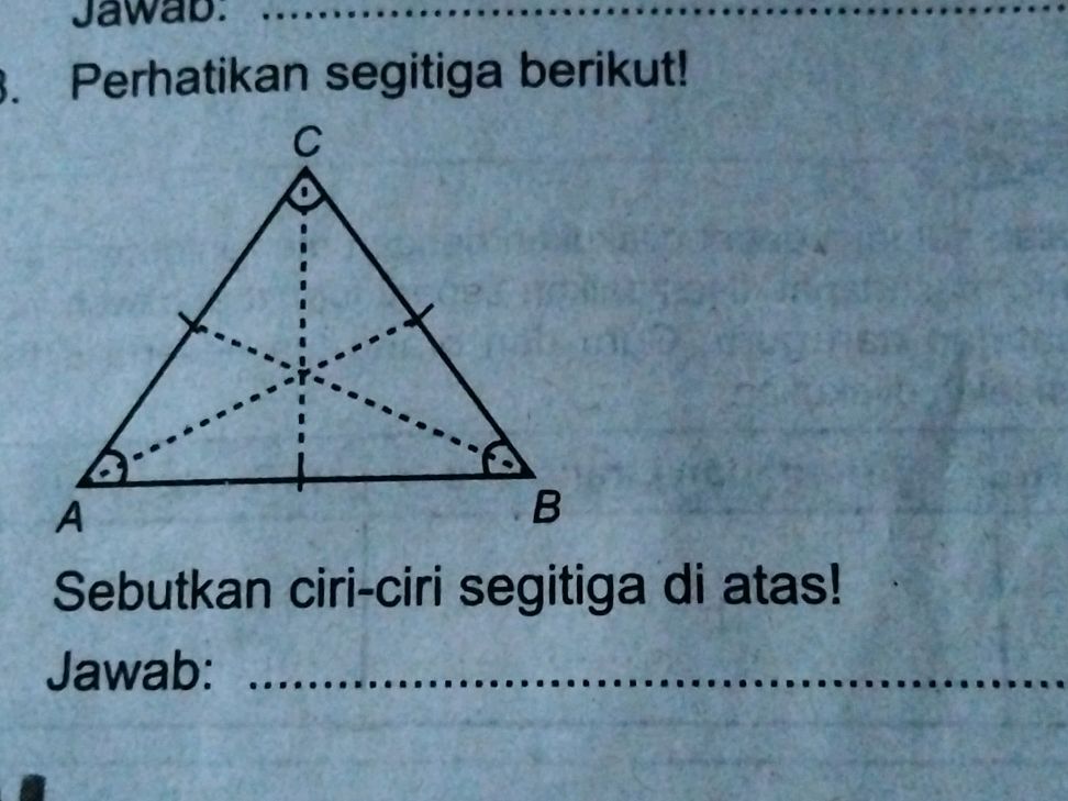 Perhatikan segitiga berikut! ``` C / \ / | StudyX