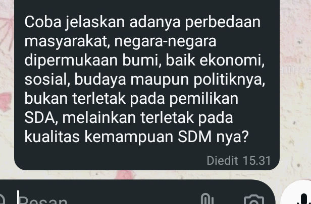 Coba jelaskan adanya perbedaan masyarakat, | StudyX