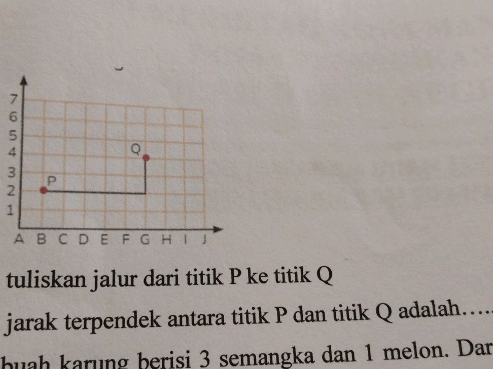 tuliskan jalur dari titik P ke titik Q | StudyX
