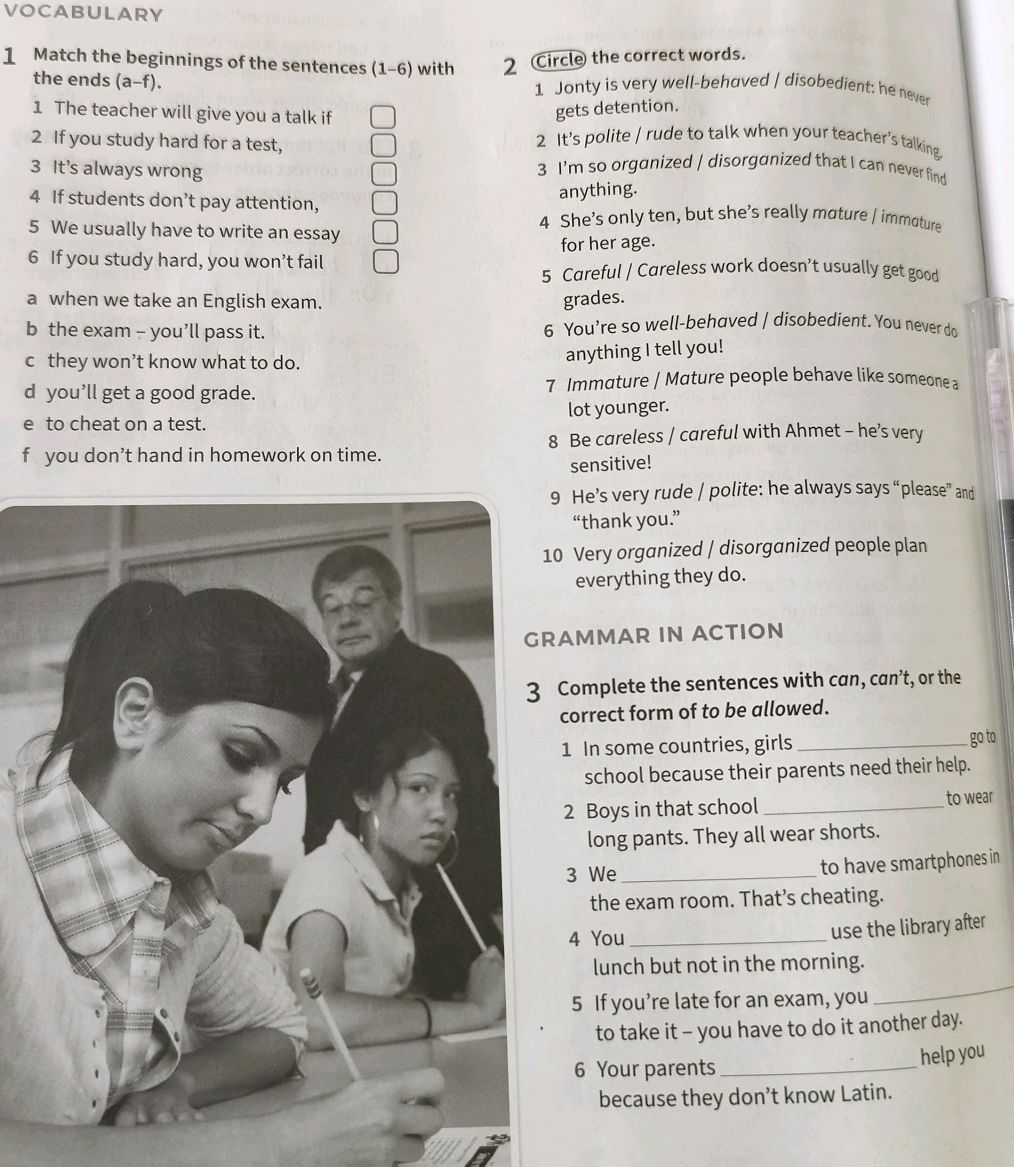 1 Match the beginnings of the sentences | StudyX