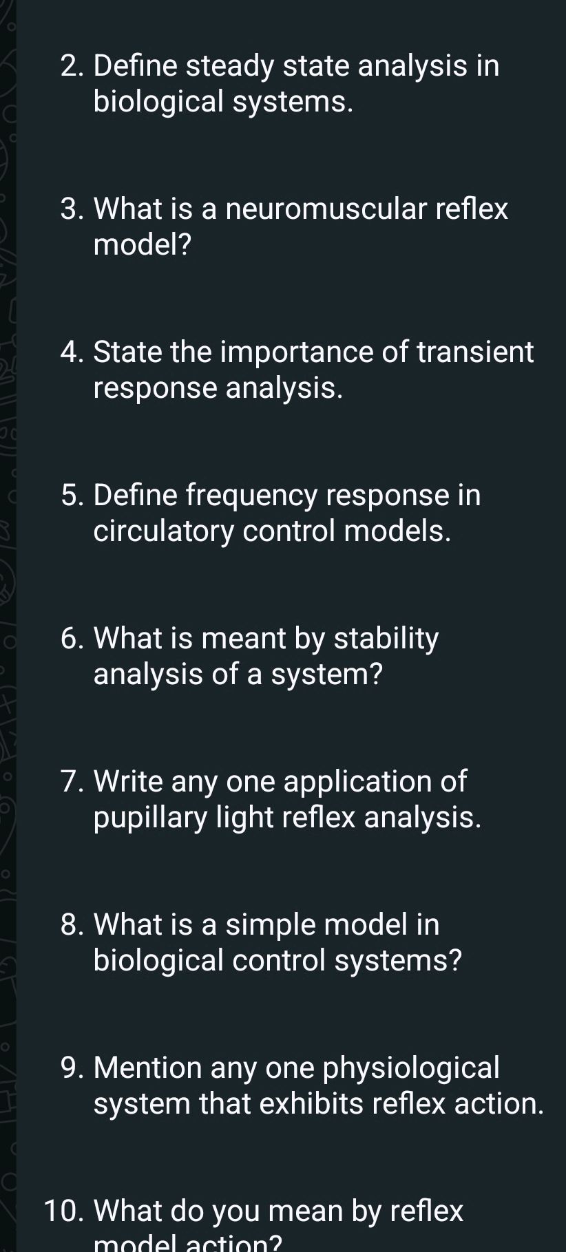 2. Define steady state analysis in | StudyX