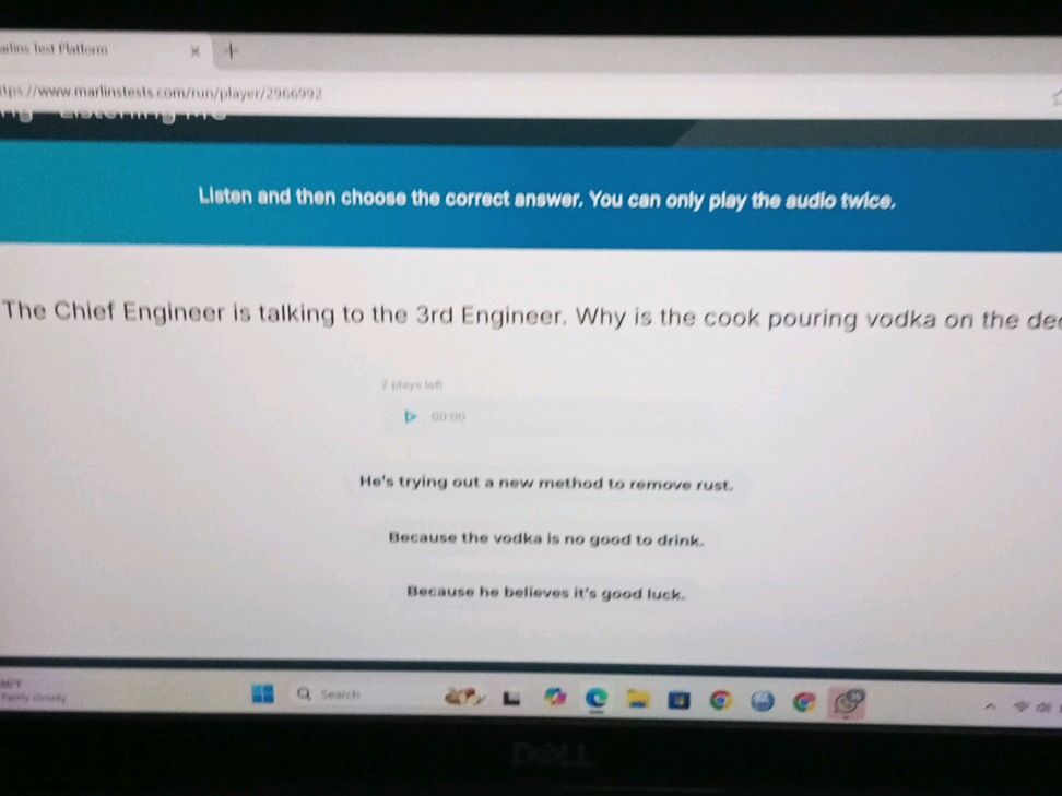 The Chief Engineer is talking to the 3rd | StudyX