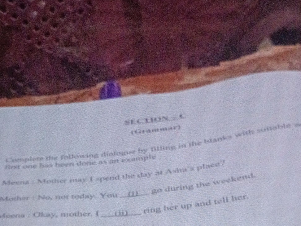 Complete the following dialogue by filling | StudyX