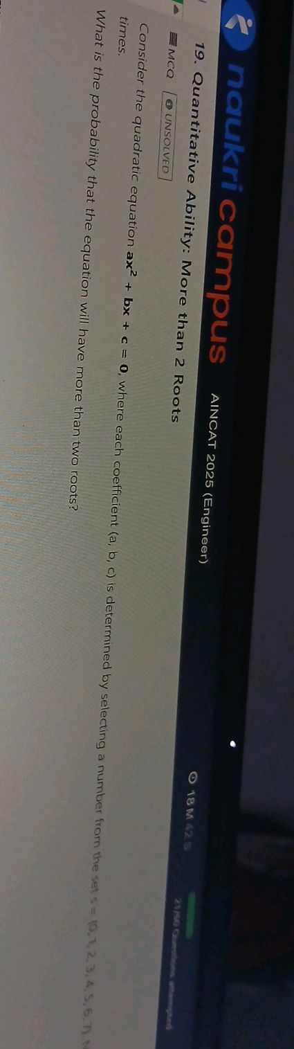 Consider the quadratic equation \(ax^2 + bx | StudyX