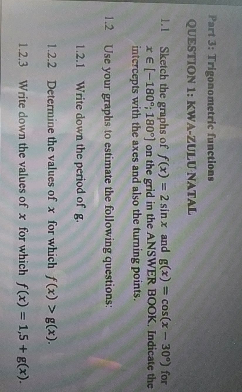1.1 Sketch the graphs of $f(x) = | StudyX
