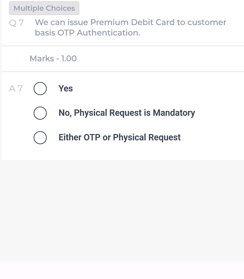We can issue Premium Debit Card to customer | StudyX