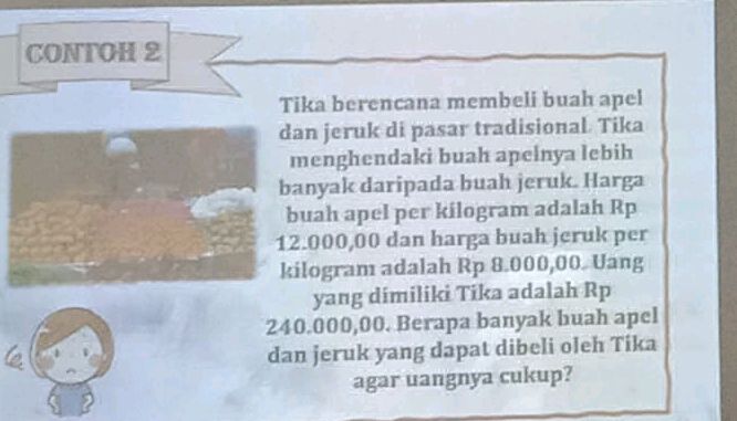 Tika berencana membeli buah apel dan jeruk | StudyX