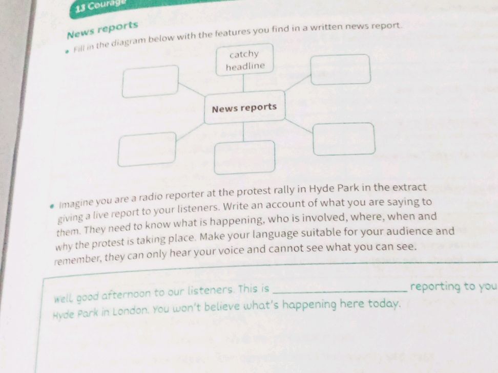 Fill in the diagram below with the features | StudyX