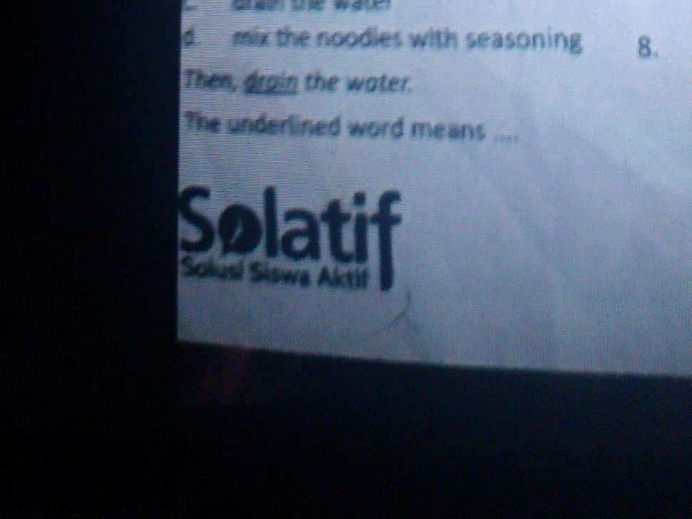 Then, *drain* the water. The underlined word | StudyX