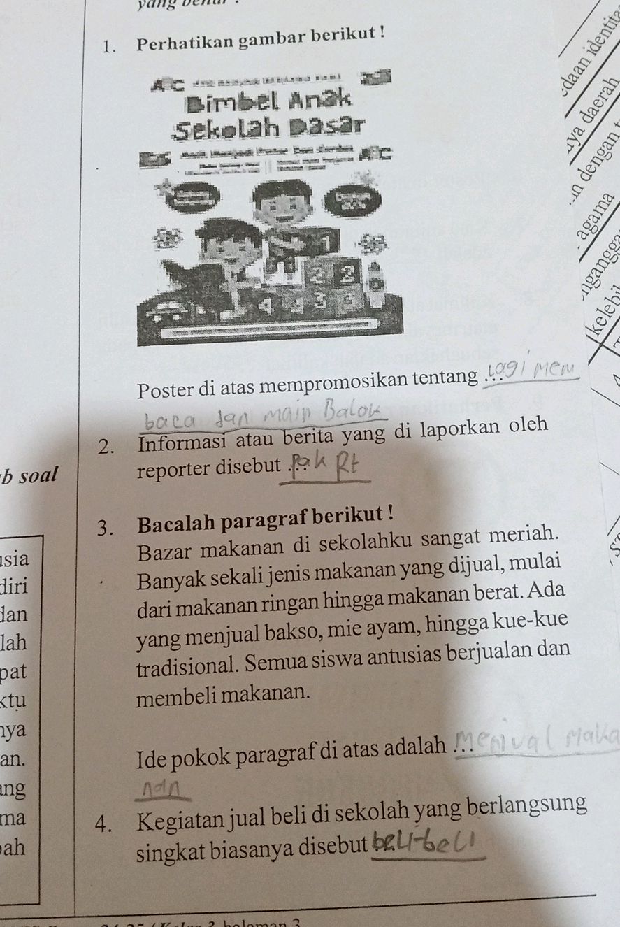 1. Perhatikan gambar berikut! Poster di | StudyX