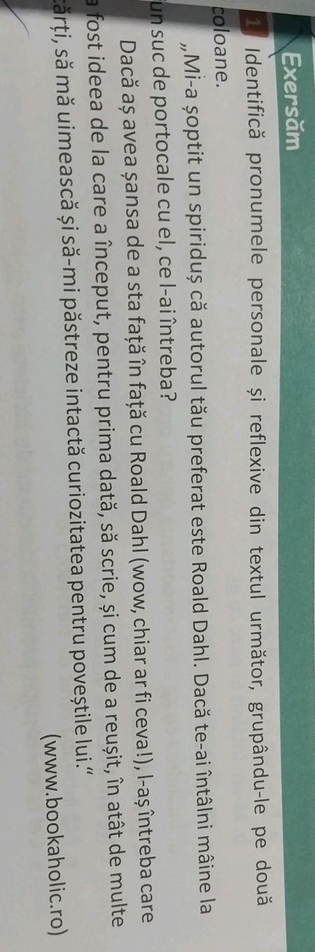 1 Identifică pronumele personale și | StudyX