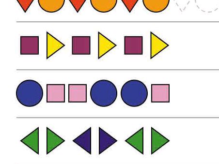 The image shows a pattern of shapes and | StudyX