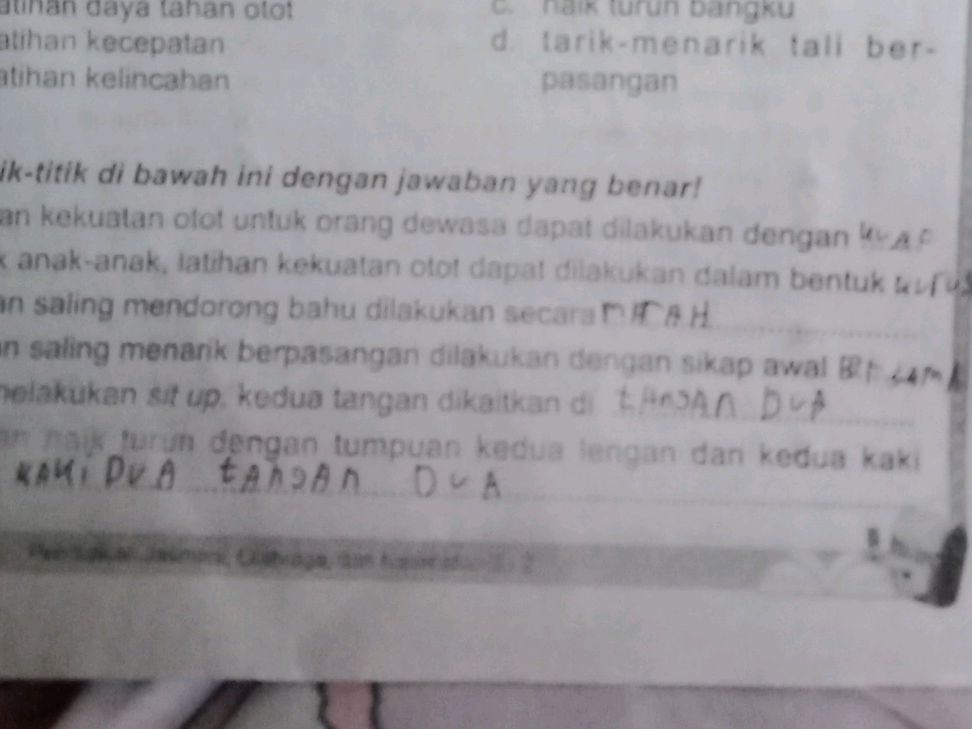 Isi titik-titik di bawah ini dengan jawaban | StudyX