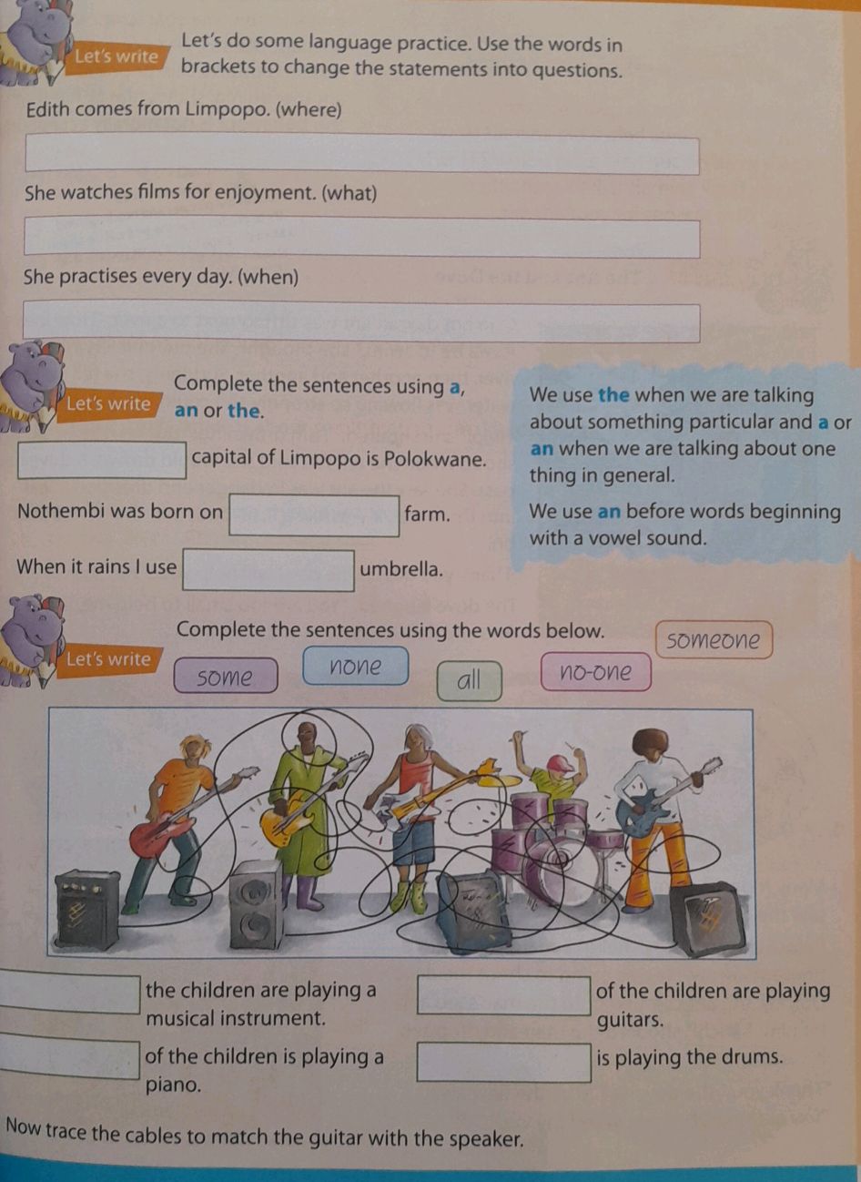 Let's do some language practice. Use the | StudyX
