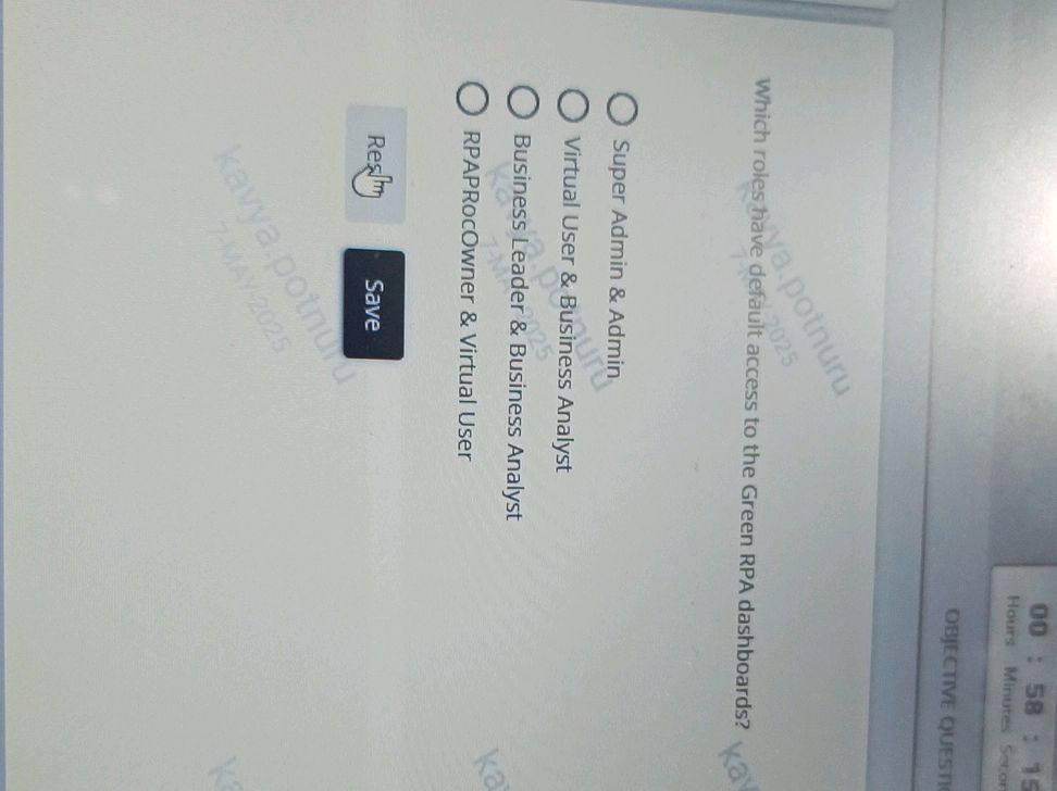 Which roles have default access to the Green | StudyX
