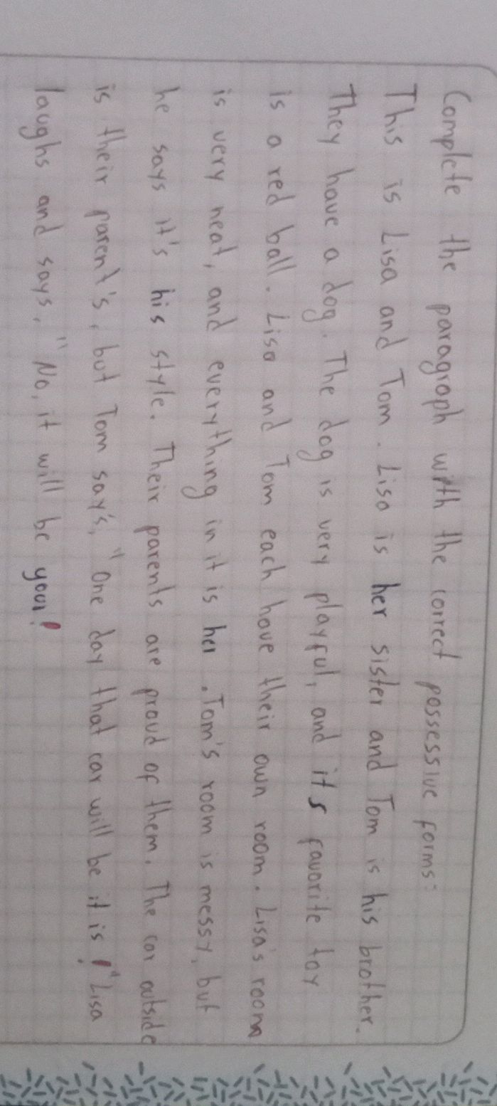 Complete the paragraph with the correct | StudyX