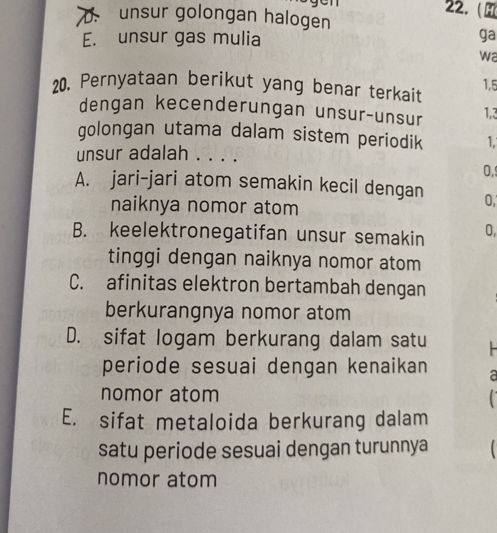 20. Pernyataan berikut yang benar terkait | StudyX