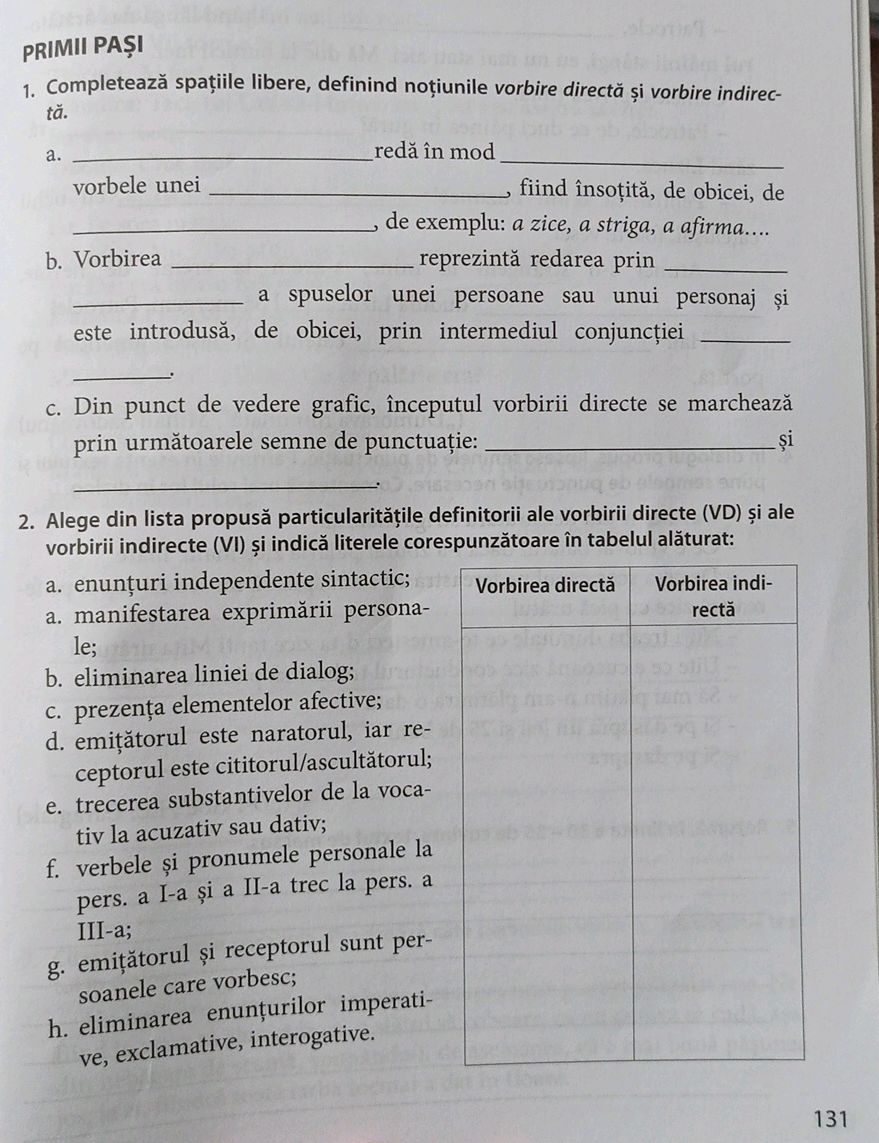 1. Completează spațiile libere, definind | StudyX