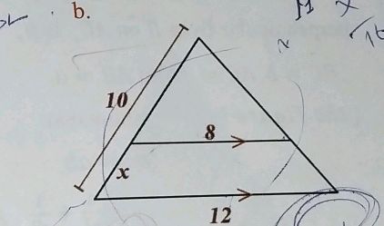 b. Diagram of a triangle with a line | StudyX