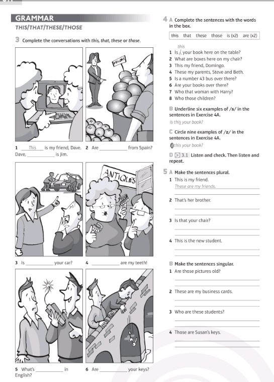 3 Complete the conversations with this, | StudyX