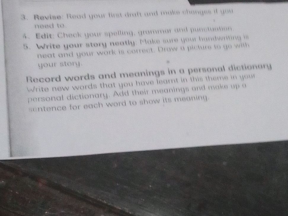 Record words and meanings in a personal | StudyX