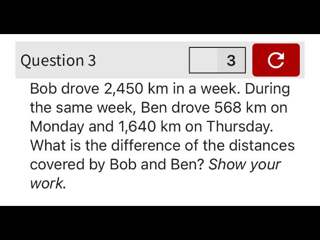 Bob drove 2,450 km in a week. During the | StudyX