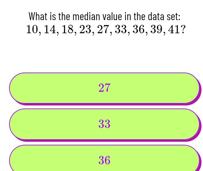 What is the median value in the data set: | StudyX