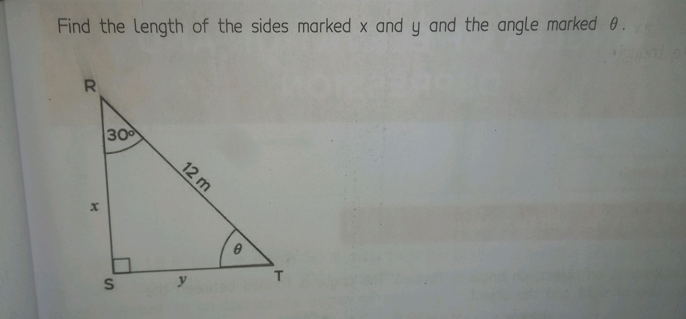 Find the length of the sides marked x and y | StudyX
