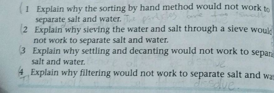 (1) Explain why the sorting by hand method | StudyX