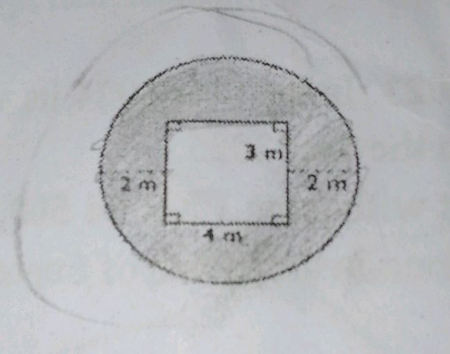 The image shows a square inside a circle. | StudyX
