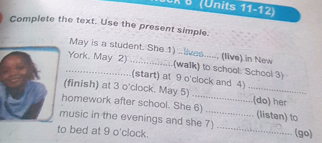 Complete the text. Use the present simple. | StudyX