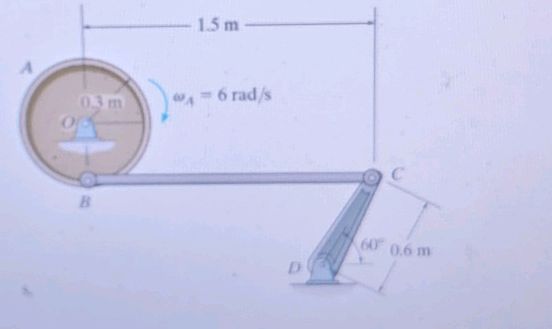 The image shows a mechanism with a rotating | StudyX