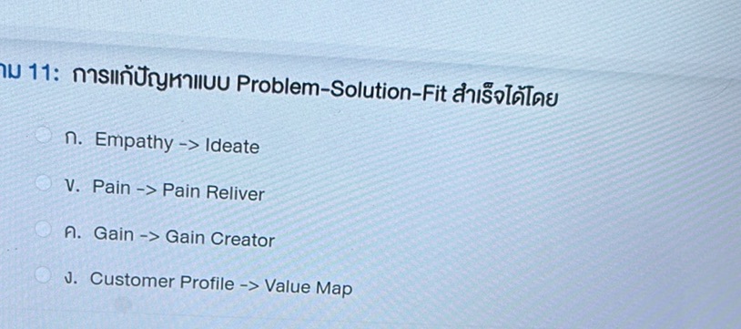 าม 11: การแก้ปัญหาแบบ Problem-Solution-Fit | StudyX