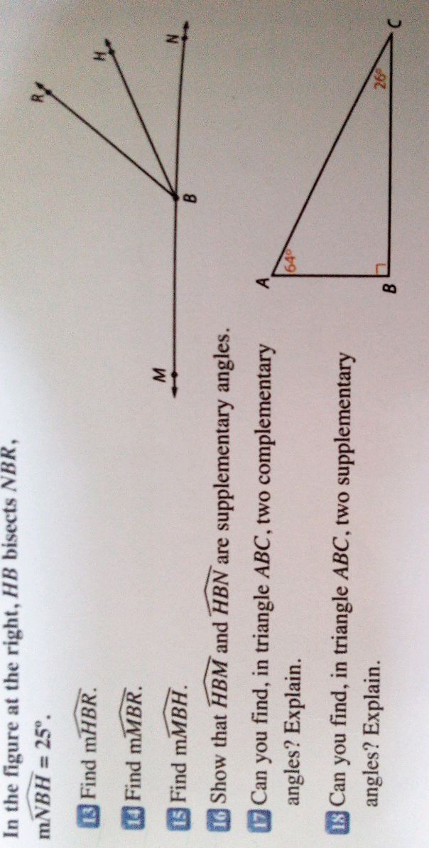 In the figure at the right, HB bisects NBR, | StudyX