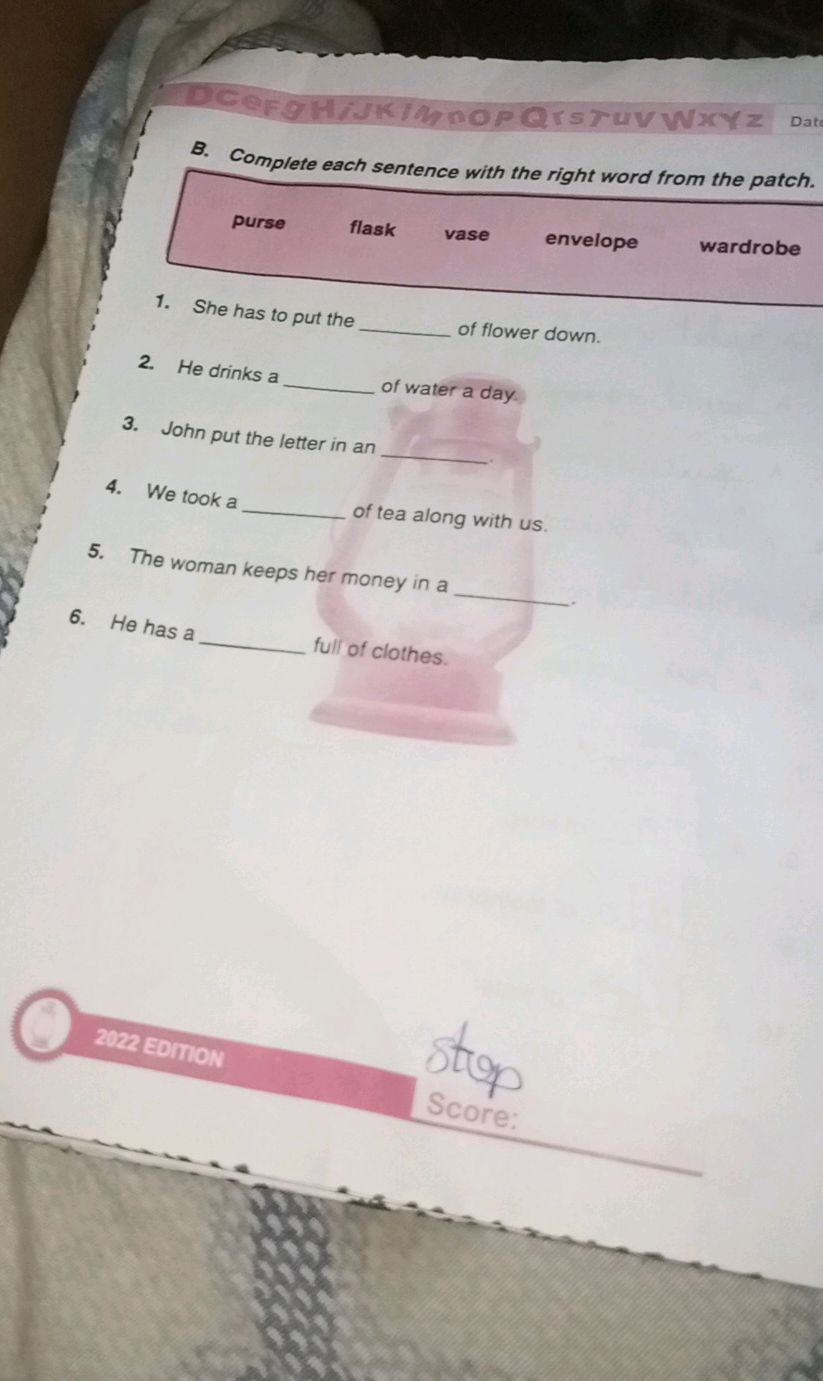 B. Complete each sentence with the right | StudyX