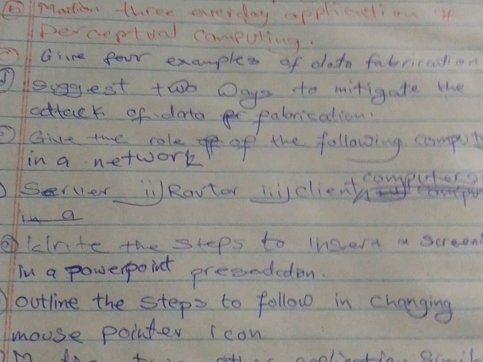 ⑥ Mention three everyday applications of | StudyX