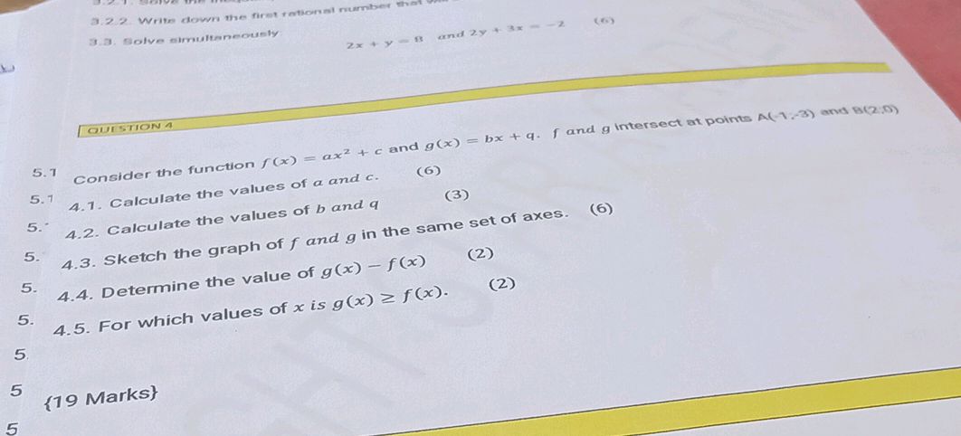 Consider the function $f(x) = ax^2 + c$ and | StudyX